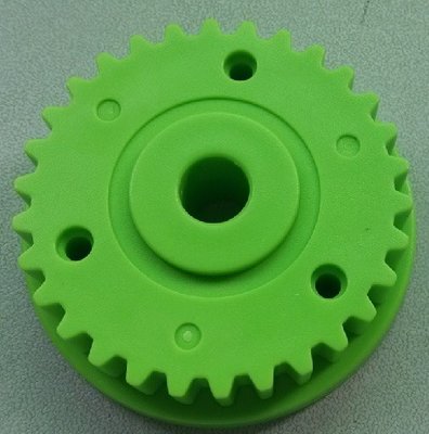 Multi Cavity Plastic Injection Production , Green Cog Wheel POM Material