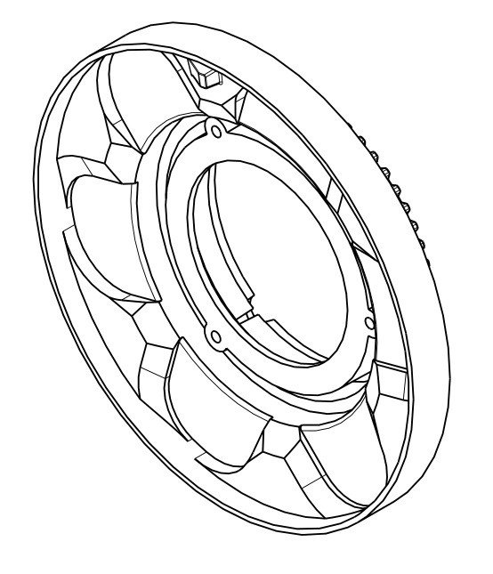 Coin Rotor Plastic Injection Mould Injection Molded Plastic Parts 2 Cavity