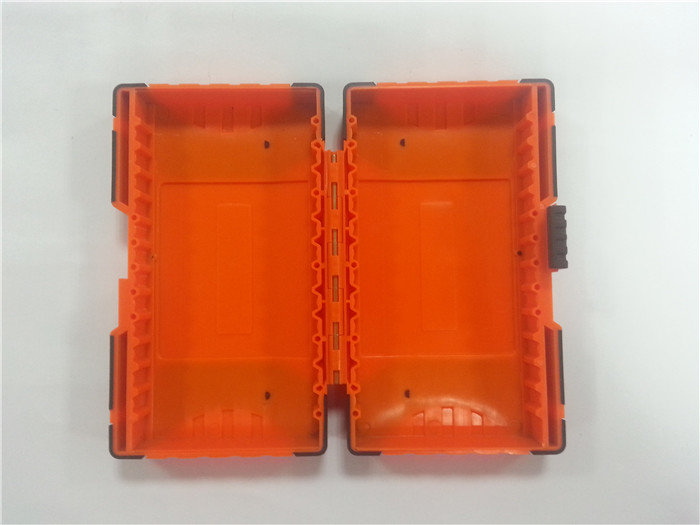 Portable Low Volume Custom Plastic Moulding Orange Toolbox Comfortable Handle