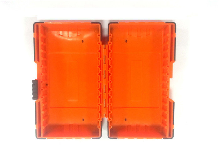 Portable Low Volume Custom Plastic Moulding Orange Toolbox Comfortable Handle