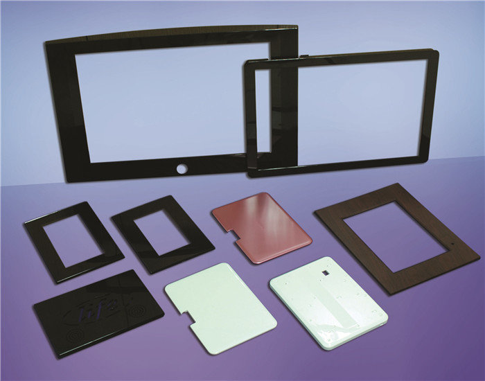 Black Painting Free Plastic Parts For Mobile Phone Panel And Ipad Panel