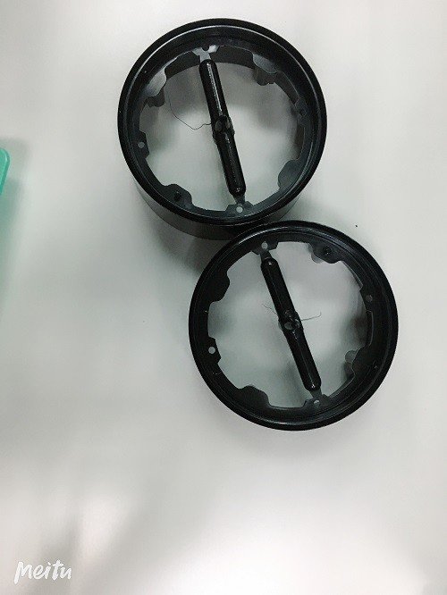 Custom Processing Black Plastic Parts Circle Shell For Electronic Industry