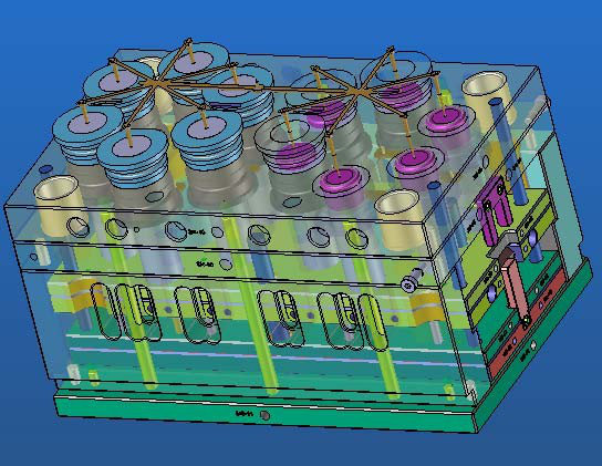 ISO9001 500000 Shots Multi Cavity Auto Parts Mould